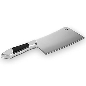 SHI BA ZI ZUO Heavy Duty Stainless Steel Bone Cleaver Knife for Home Chopping Bones