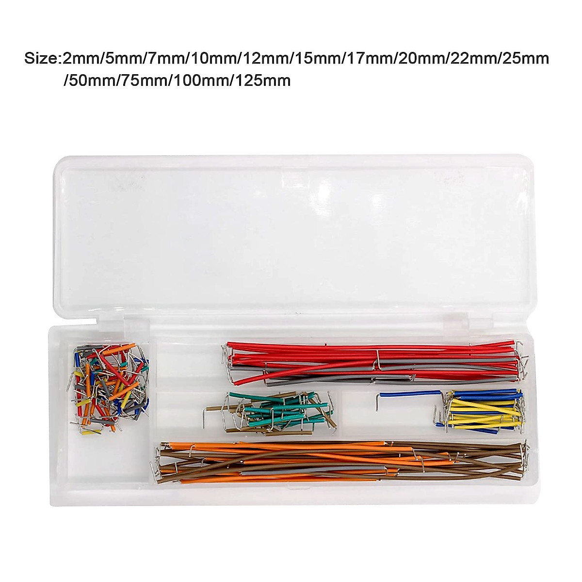 qiguch66 140Pcs Breadboard Jumper Cable Kit U Shape Solderless Wires 14 Lengths Jumper Wires for Circuits Connecting