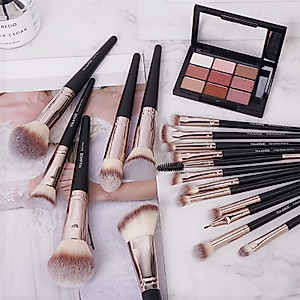 Makeup Brushes, MAANGE 18 Pcs Professional Makeup Brush Set Premium Synthetic Face Kabuki Brush Kit Foundation Blush Powder Eyeshadow Brushes Set