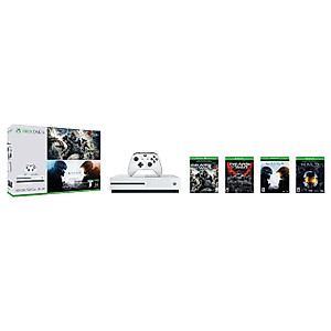 Xbox One S 500GB Console - Gears of War & Halo Special Edition Bundle