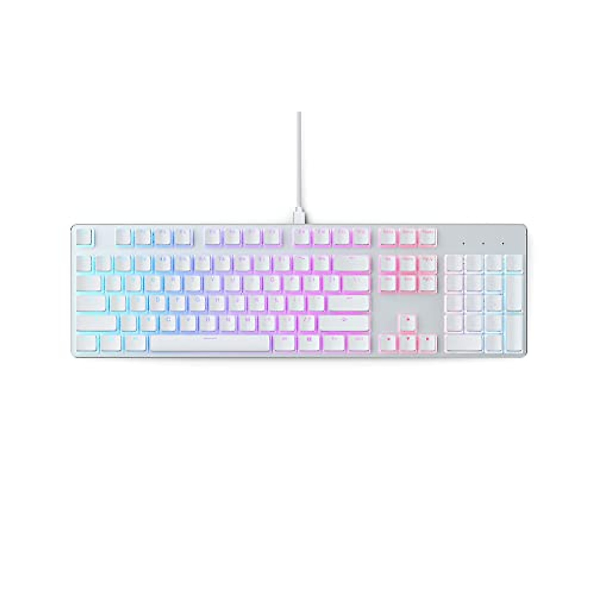 Glorious Aura V2 (White) - PBT Pudding Keycaps for Mechanical Keyboards - ANSI (US), ISO Compatible - Supports Full Size, TKL, 75%, 60% Layouts