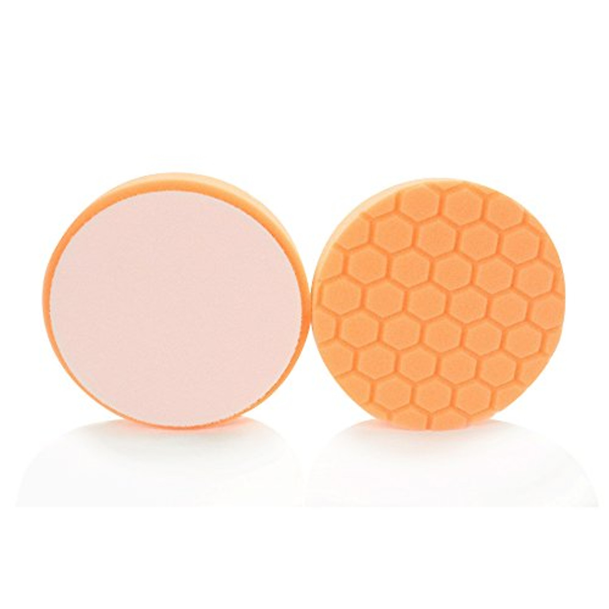 Chemical Guys BUFX_102HEX6 BUFX_102_HEX6 Hex-Logic Medium-Heavy Cutting Pad, Orange (6.5 Inch Pad made for 6 Inch backing plates), 1 Pad Included