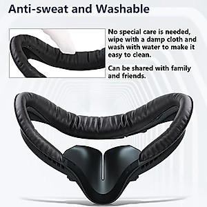 6-in-1 Set VR Face Pad for Oculus Quest 2, Fitness Facial Interface Bracket, 3pcs Foam Cushion, Anti-fogging Sweatproof Face Cover for Oculus Quest 2 Accessories Replacement, Air-Circulation Design