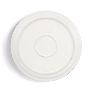 DEMDACO Always and Forever Gold Rimmed 10 inch Stoneware Giving Dinner Plate Platter