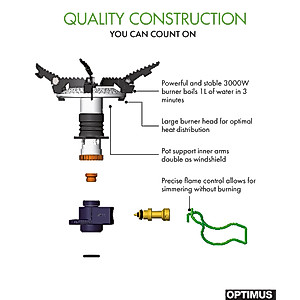 Optimus Crux 8019260 Camping/Hiking Camp Stove