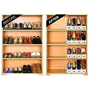 Shoe Slotz Space-Saving Storage Units in Ivory | As Seen on TV | No Assembly Required | Limited Edition Price Club Value Pack, 10 Piece Set