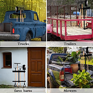 Trailer Racks for Lawn Equipment, Trailer Tool Rack Shovel Holder for ...
