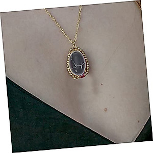 Gemstone Beads 20pcs Oblate Handmade Jewelry DIY Crafts Round Crystal Beads Oval Gemstone Crystal for Jewelry Making Jade Stone DIY Flat Gemstones DIY Charms Natural