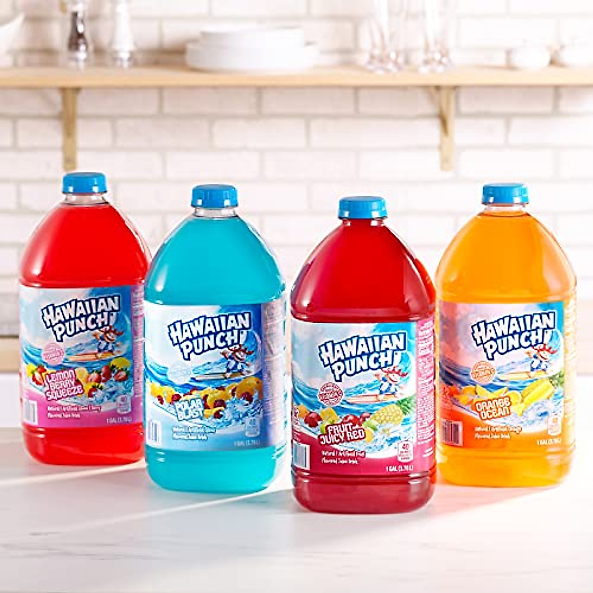 Hawaiian Punch Polar Blast Fruit Juice Drink, 10 Fl Oz Bottles, 24 Count (4 Packs Of 6), Ready-to-drink, On-the-go, Caffeine-free, Carbonation-free, Gluten-free, Excellent Source Of Vitamin C