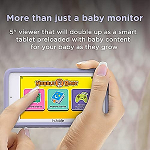 Hubble Connected Nursery Pal Premium Smart Video Baby Monitor with 5" Inch Touch Screen, Privacy Mode, Infrared Night Vision, Two-Way Talk, Room Temperature Sensor and Smartphone App