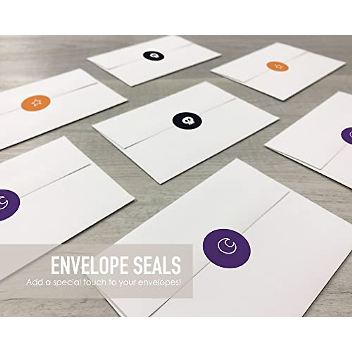 Halloween Greeting Cards Collection with Spooky Stickers - 24 Note Cards with Envelopes & Seals