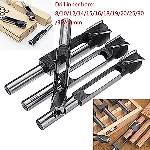 MINGRUI Wood Plug Hole Cutter Tenon Dowel and Plug Drill Woodworking Cutter Tenon Woodworking Furniture Making Carpentry Tool (35mm Drill Inner bore)