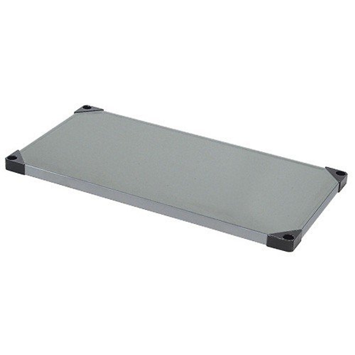 Omega 18" Deep x 24" Wide x 63" High 4 Tier Stainless Steel Solid Starter Shelving Unit