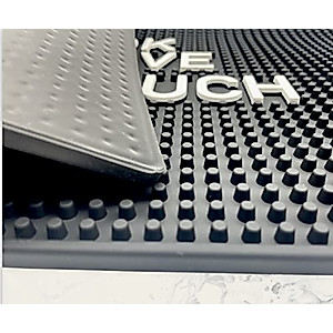 It's Ok to Have Too Much Fun 17.7" x 11.8" Funny Bar Spill Mat Rail Countertop Accessory Home Pub Decor Slip Resistant Durable Thick Covering for Craft Brewery Kitchen Cafe and Restaurant Accessory