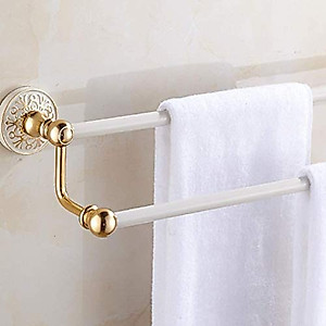 JJZXD Bar Towel Towel Holder for Kitchen Bathroom Laundry Room Non-Drilling Wall Mounted Hanging Towel Holder