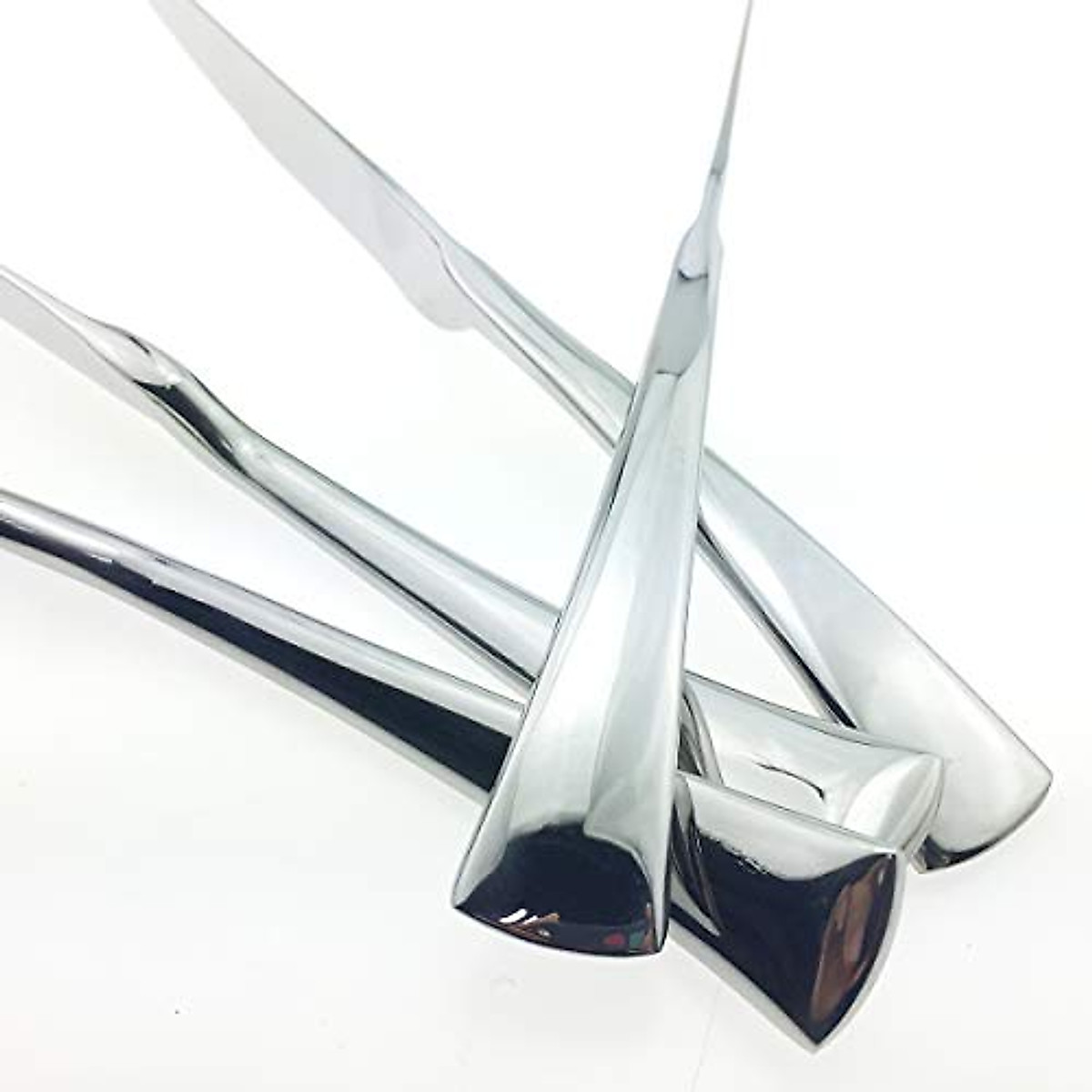 Uniturck Steak Knives 18/10 Heavy-Duty Stainless Steel Steak Knife Set of 6 for Chefs Commercial Kitchen - Great For BBQ Weddings - Dinners - Parties All Homes & Kitchens (Mirror Polished Silver)