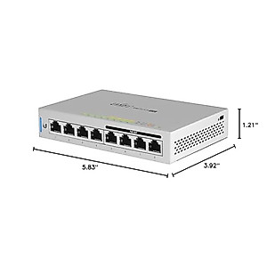 Ubiquiti UniFi Switch 8 60W (US-8-60W),White