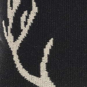 Mina Victory Life Styles Antler Black 18" x 18" Throw Pillow