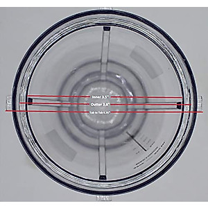 Blendin Replacement Cup Jar, Compatible with Nutri Ninja Auto-iQ 1000W and Duo Blenders (32 Ounce Cup)