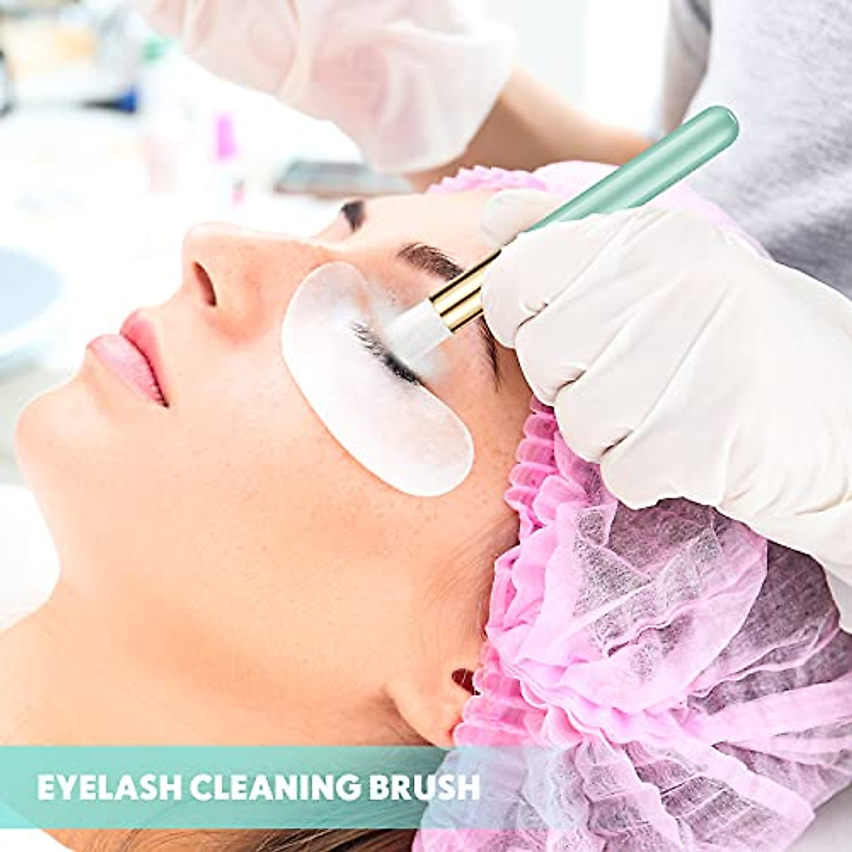 24 Pieces Lash Shampoo Brushes Set with Transparent Travel Plastic Tubes, Eyelash Extensions Nose Pore Deep Cleaning Brush Peel off Blackhead Removing Brush Tool Cosmetic Lash Cleanser Brush (Green)