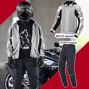 Scoyco Motorcycle Jacket Camo Sleeve Cordura Textile Motorbike Hoodie Protective CE Armored Zip Up Jacket with Detachable Hood All Season