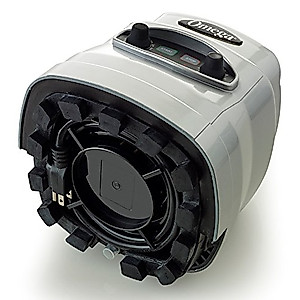 Omega 3HP Blender 64 OZ BPA Free Container Creates Delicious Smoothies Features Stainless Steel Blades & 10-Speeds Plus Pulse Includes Plunger & Recipe Book, 1400-Watt, Silver