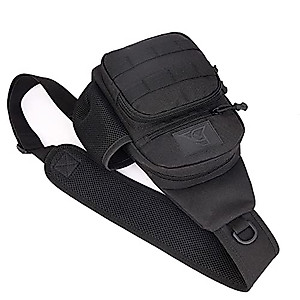 BEYOND BOUNDS Sling Bag Crossbody Chest Bag for Men and Women Hiking Backpack Multipurpose Daypack Waterproof Bag for Travel (Black)