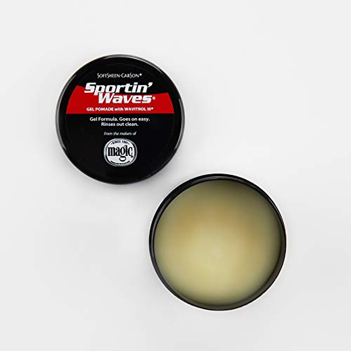 SoftSheen-Carson Sportin' Waves Gel Pomade with Wavitrol III, 3.5 oz