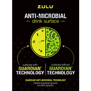 ZULU Swift Stainless Steel Vacuum Insulated Water Bottle with Silicone Straw, 20oz (Camo)