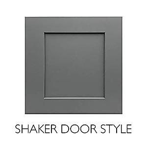 Design House 587063 Bath Modern Unassembled 2-Door Shaker Bathroom Vanity Cabinet Only, 24 x 18,Grey