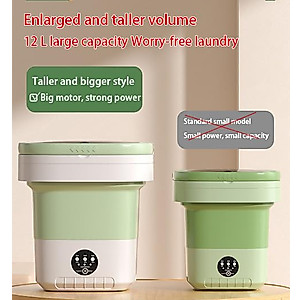 xixibuy Mini portable washing machine with spin, Portable washer for Underwear, Baby Clothes, or Small Items, for Apartments, Camping, Travel(12L-Purple)