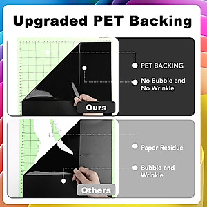 FURWEY Permanent Vinyl for Cricut-12 Pack 12 Inch by 5 Feet Permanent Vinyl Rolls, Adhesive Vinyl for Cutting Machines, Signs, Scrapbooking, Craft, Die Cutters