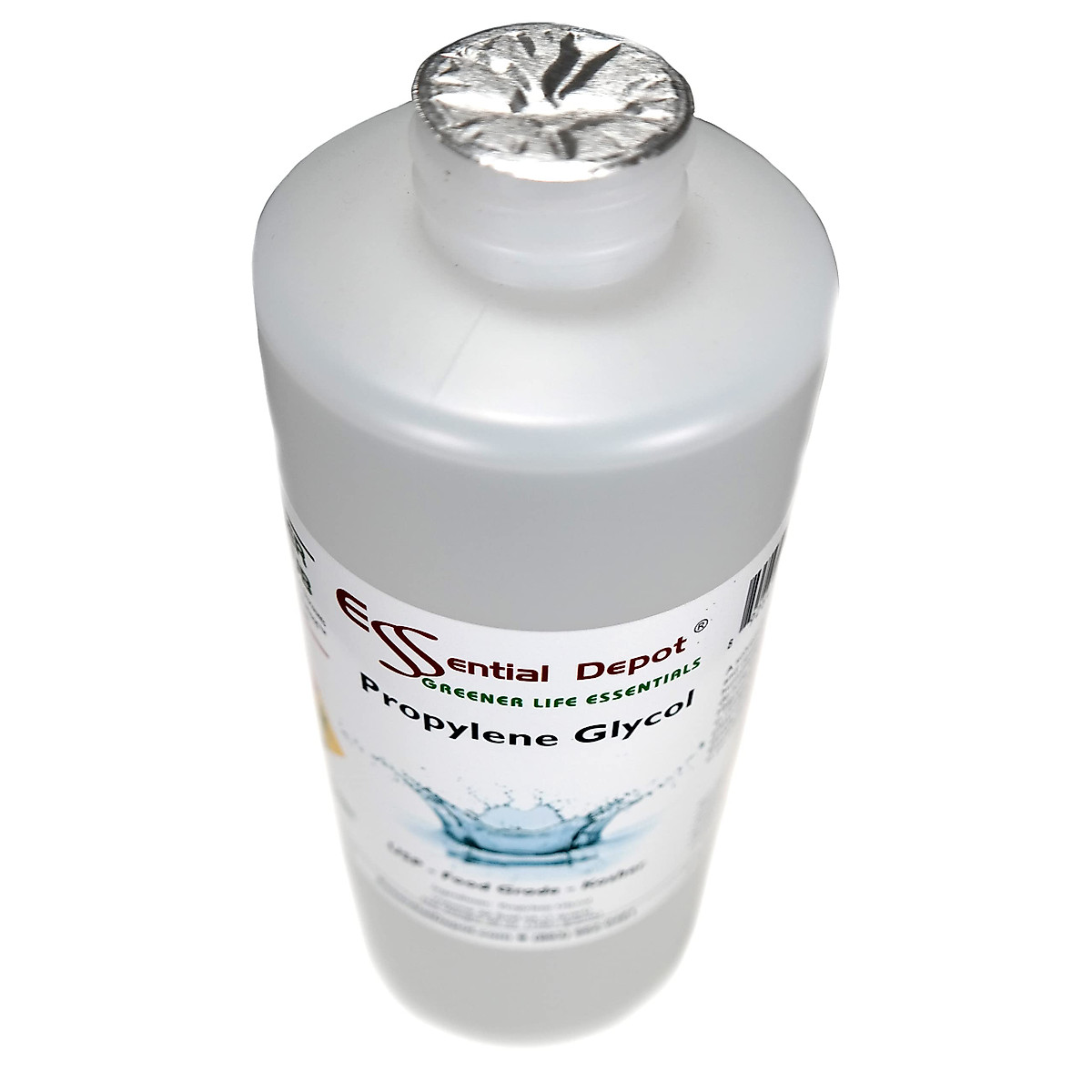 Propylene Glycol - USP - Kosher - Food Grade - USP - Kosher - 36 oz net wt in a 1 Quart Safety Sealed HDPE Container with resealable Cap