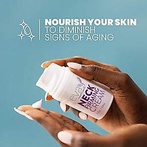 Eva Naturals Enhanced Neck & Décolleté Firming Cream (1.7 oz) - Hydrating Cream for Neck Tightening & Wrinkle Reduction - Lifts & Smooths for Youthful Skin