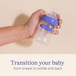 Lansinoh NaturalWave Baby Bottle Nipples, Slow Flow, Size 2S, Anti-Colic, 2 Count