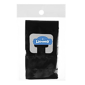 LIOOBO Soccer Captain Armband Nylon Football Bands for Adult Youth, Adjustable Soccer Rugby Basketball Player Bands, Black (13 x 7 x 0.8cm)