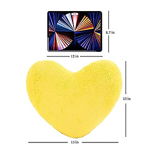 sunyou Cute Plush Red Heart Pillow Cushion Throw Pillows Gift for Friends/Children/Girl/Valentine's Day Fit for Living Room/Bed Room/Dining Room/Office and Sofa/Cars/Chairs (Heart)