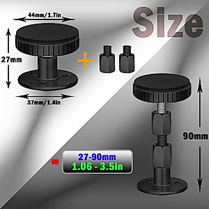 BEDEXUT Adjustable Threaded Headboard Stoppers/Bumper Against Wall, 4 Pack Behind Bed Frame Protector Antishake Tool, Bed Shake Support Stabilizer Device for Anti-Knocking,Banging,Squeaking,Rocking