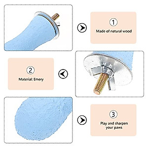 TEHAUX Parrot Toys Bird Perch, Parrot Perch Stand Toy 20cm Bird Cage Perch (Random Color) Bird Cage Accessories