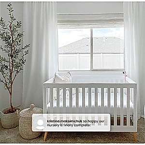 Delta Children Essex 4-in-1 Convertible Baby Crib, Grey with Natural Legs