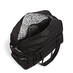 Vera Bradley Women's Cotton Utility Travel Bag, Black - Recycled Cotton, One Size