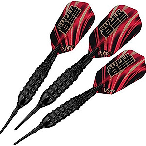Viper Super Bee Soft Tip Darts: Black Coated Brass, 16 Grams