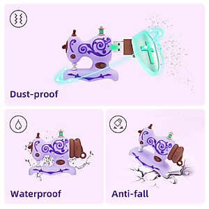 BorlterClamp 32GB USB Flash Drive Cute Cartoon Sewing Machine Model Memory Stick, Gift for Students and Children (Purple)