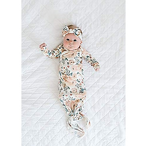 Copper Pearl Newborn Knotted Gown Autumn