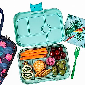 Yumbox Original Leakproof Bento Lunch Box Container for Kids (Serene Aqua)