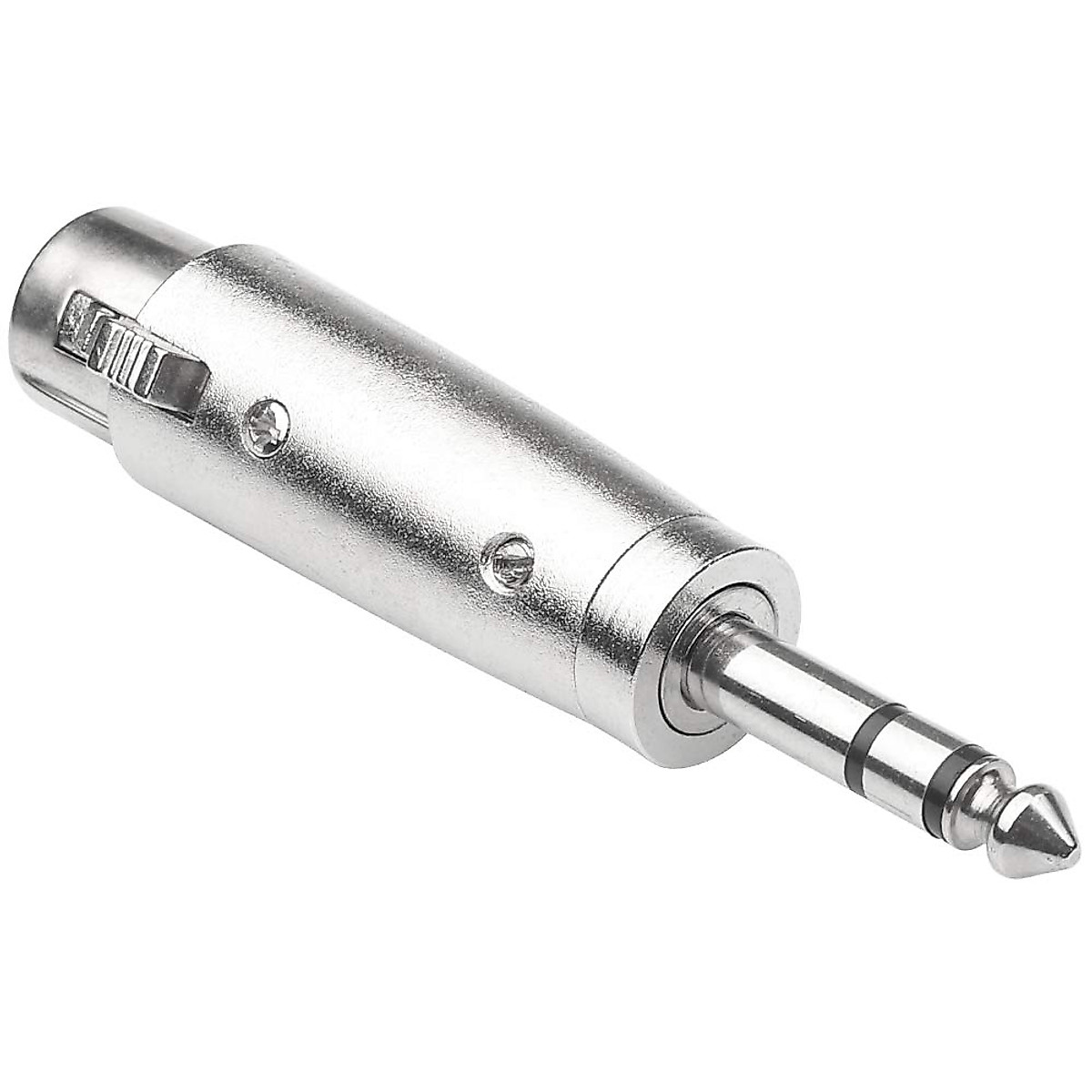 Disino Female XLR to 1/4 Inch TRS Adapter,Balanced XLR Female to Quarter Inch Male Jack Converter Audio Connector - 2 Pack