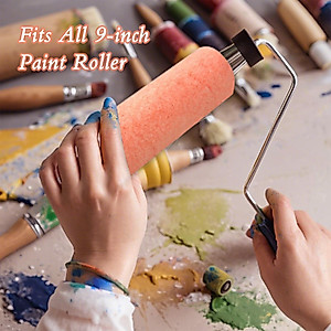 King Origin Paint Roller Covers, 18 Pack, 9 Inch Paint Roller, 3/8 Nap High Dense Roller Covers for Smooth and Textured Rough Surfaces