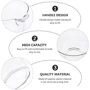 CLISPEED Wine Cooler Bucket Acrylic Wine Barrel Portable Bath Wine Bottle Chilling Tub Ice Bucket Square Stand Wine Ice Bucket Wine Bucket Cocktail Ice Bucket Ice Cubes Bucket Drinks Beer