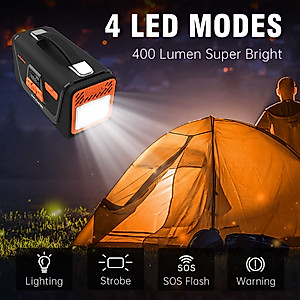 Car Jump Starter with Air Compressor, 4000A Peak 150PSI Portable Battery Starter 12V 26800mAh Car Battery Booster Pack (8.0L Diesel/All Gas), 4 in 1 Jump Starter/Air Compressor/Power Bank/LED Light