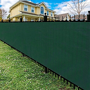 DenForste Privacy Fence Screen - 6' x 50' Fence Covering Privacy Screen Outdoor - Heavy Duty Fencing Mesh Shade Cover for Garden Wall Yard Backyard